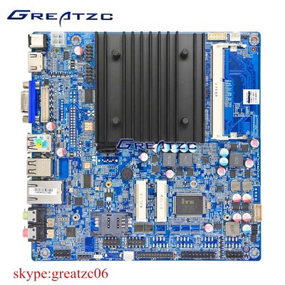 Intel J1800 Fanless Industrial Motherboard , Fanless ITX Motherboard VGA / HDMI / LVDS