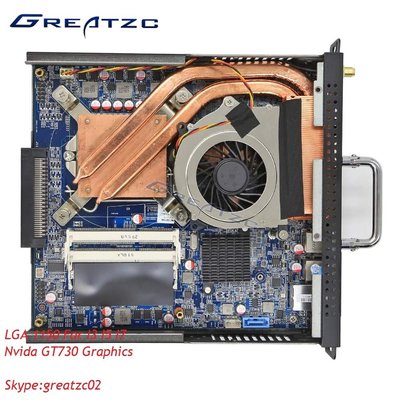 GT 730 Open Pluggable Specification PC LGA1150 I3 I5 I7 CPU , Industrial Mini PC DC Power