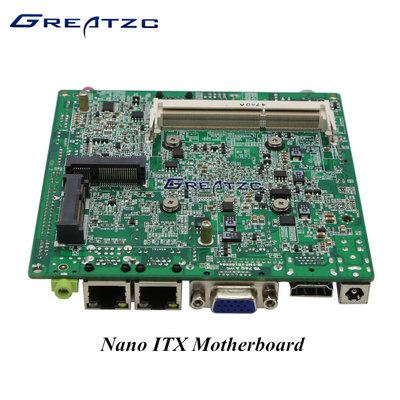 DC 12V Quad Core Nano ITX Embedded Motherboard With MSATA MPCIE SIM Slot
