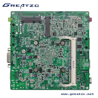 Custom Nano Industrial Fanless Motherboard Dual LAN With Processor J1900