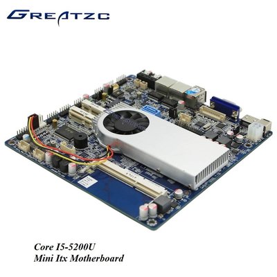 Intel I5 - 5200U Dual Lan Motherboard With INTEL HD5500 GPU 2 SATA DC 12V - 19V Mainboard