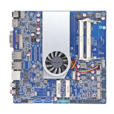4K Intel I3 6100U Processor mini itx fanless motherboard With LVDS