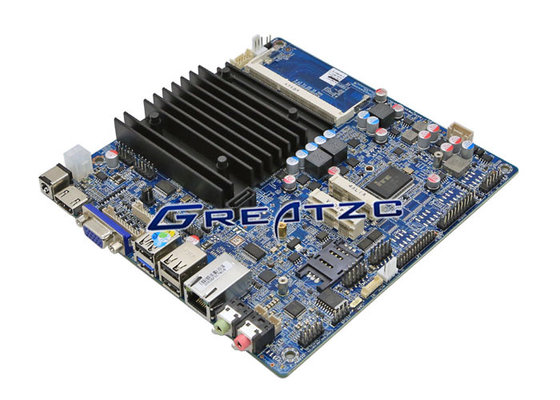 J1900 CPU mini itx fanless motherboard LVDS HDMI VGA , 2 COM Industrial Boards