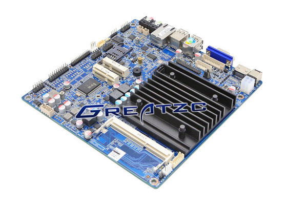 J1900 CPU mini itx fanless motherboard LVDS HDMI VGA , 2 COM Industrial Boards