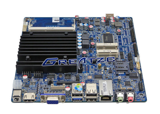 Industrial Grade Fanless intel bay trail motherboard J1900 Processor  6 COM VGA HDMI LVDS Display