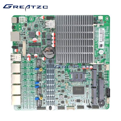 Dual Core Quad LAN Motherboard J1800 CPU With 4 Gigabit LAN DC Power