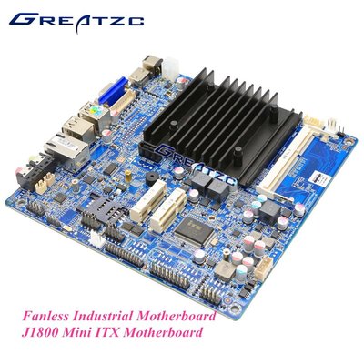 Intel J1800 Fanless Industrial Motherboard , Fanless ITX Motherboard VGA / HDMI / LVDS