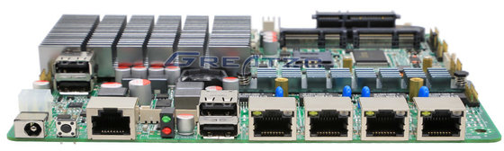 DC Fanless Quad LAN Motherboard Quad Core J1800 CPU Firewall Appliance