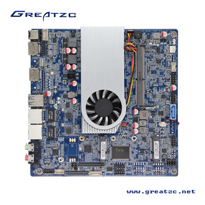3855U CPU 2 COM Ports Industrial Mini ITX Motherboard LVDS / HDMI Ports Support 4K ZC-T3855SL