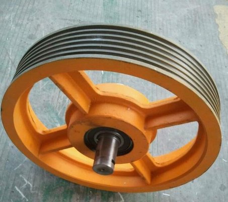 Diameter 600mm Carbon Steel Casting Wire Rope Sheave for Industrial Machinery Part