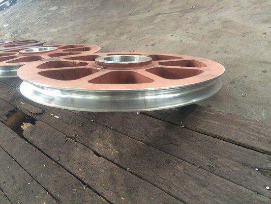 Φ1800 Industrial Wire Rope pulley / Sheave / wheel 360 Degrees Unlimited Rotation