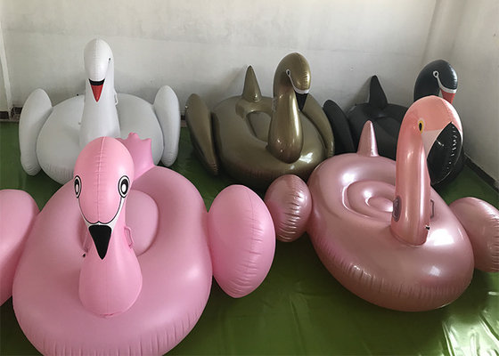 Red / Pink Inflatable Pool Floats Swan Flamingo Pool Float Swimming Pool