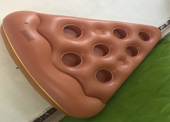 180*150cm Pizza Slice Pool Float , Yellow Inflatable Pool Toys Trade Shows