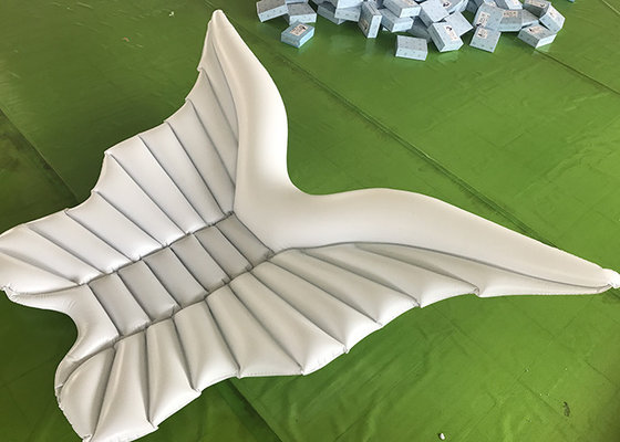 0.3mm PVC White Butterfly Float Inflatable Water Floats White Angel Wing Swimming Float