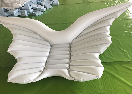 White Angel Wings Floating Water Mat with PVC Material 180x120cms