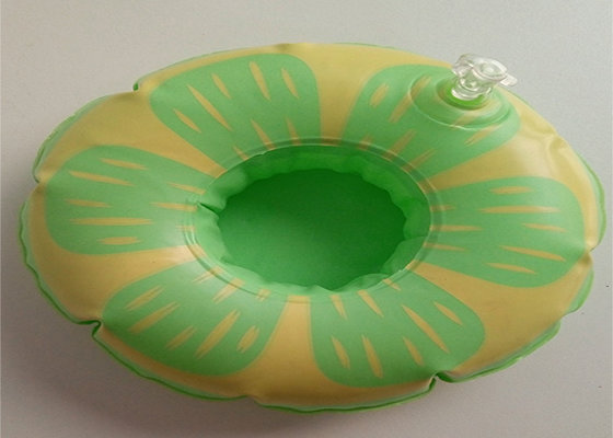 0.04kg Green Lemon Inflatable Cup Holder Water Party / Sporting Events 20cm