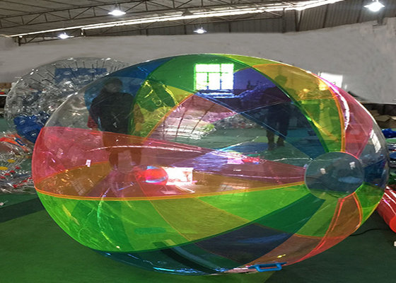 Green / Yellow PVC Water Ball , Sports Toy Inflatable Human Hamster Ball WB-PVC2M