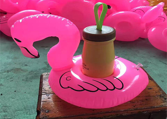 Pink Water Drinking Floating Swan Drink Holder for Cooler Water Tray