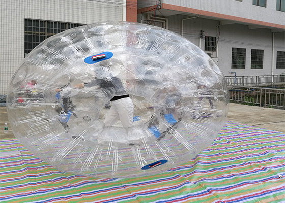 Blue PVC Inflatable Zorb Ball Human Sized Hamster Ball 260*180cm