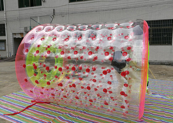 Waterproof Inflatable Bumper Bubble Ball , Pink Inflatable Ball To Roll In For Adults