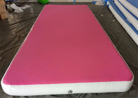 Pink Inflatable Air Track / Air Tumbling Mat for Leisure Centres