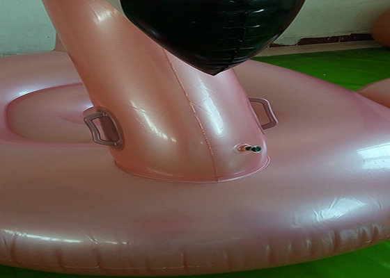 Rose Golden / Pink Inflatable Pool Floats For Adults , Giant Summer Flamingo Pool Toy