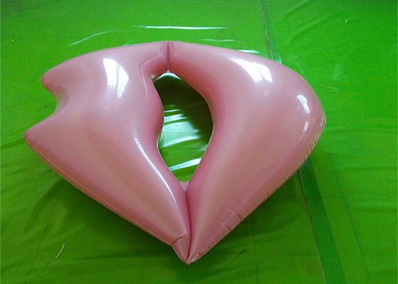Pink Lip Swimming Pool Floats For Two People Water Park 180*60cm