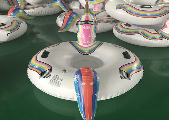 Cold - Proof White Unicorn Inflatable Snow Tube For Winter Christmas