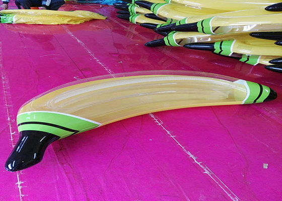 Yellow Inflatable Water Floats Banana Pool Float Durable PVC Material