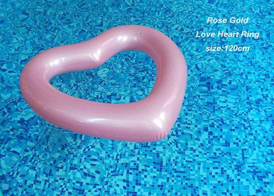 Inflatable Swimming Pool Floats Swim Rose Golden Heart Love Float For Mattress