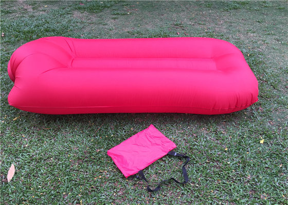 Waterproof Pink Inflatable Sofa Bed / Sleeping Air Bed ASB-001