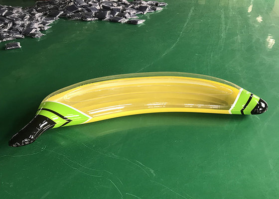 Red / Pink Ride On Float 180x60cms , PVC Yellow Inflatable Banana Pool Toy