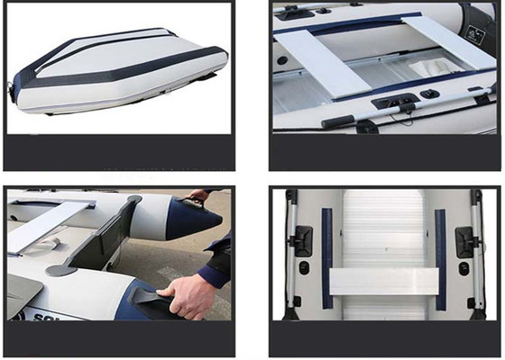 3m PVC Inflatable Row Boat Anti - Collision Rubber Boat For 4 - 5 People