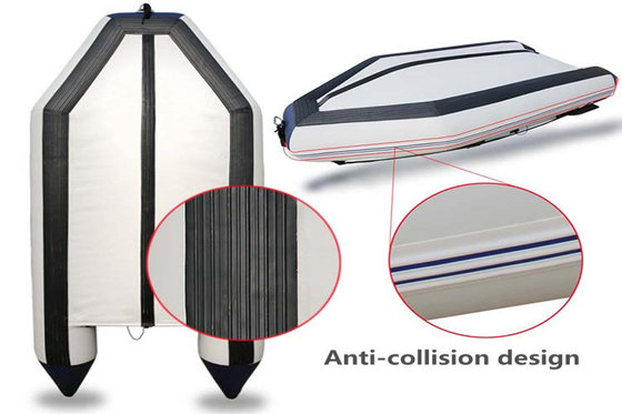 2.7m Red Inflatable Kayak Boat Air Deck Floor Fishing Boat 36kg