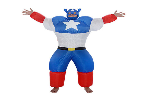 America Captain Inflatable Novelty Toys , Role Play Kids Bouncy Toys