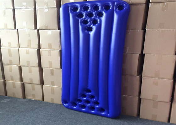 Water Pool Party Floating Beverage Holder , 0.22mm PVC Pool Float with Cup Holder