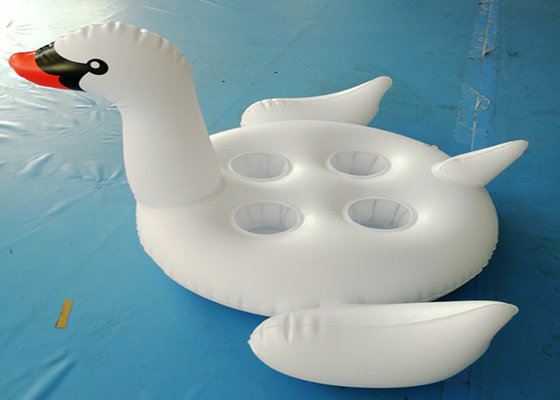 White Swan Inflatable Cup Holder with Four Cup Hole Water Sport Float Toy