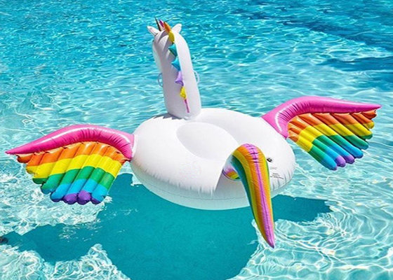 250cm Slik Printing Summer Pool Floats PVC Color Pegasus Float
