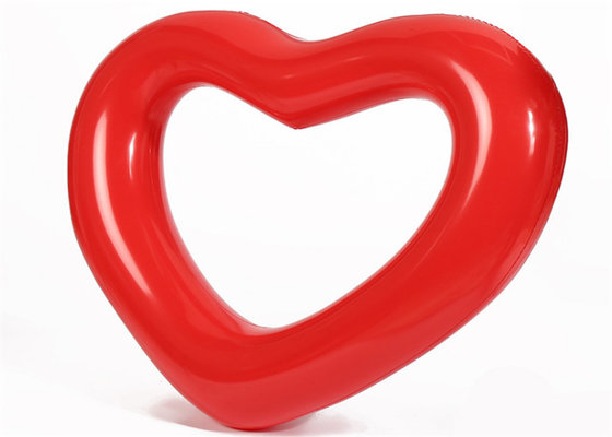 Red Heart Swimming Pool Floats Shaped Pool Floats for One Person
