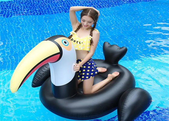 75' Black Toucan Inflatable Pool Floats Black Big mouth Bird water Float Toucan Fashion Float