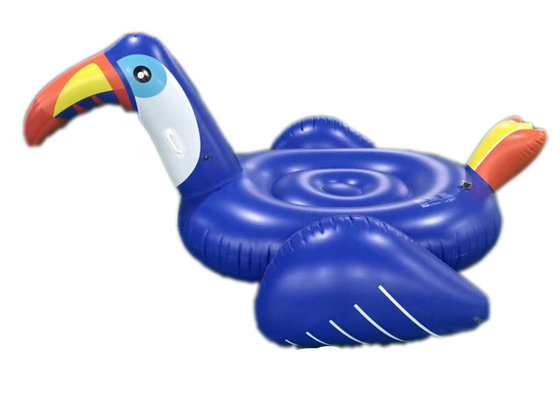 0.3mm PVC Blue Big Mouth Duck Float Lake / Beach / Pool WF-60