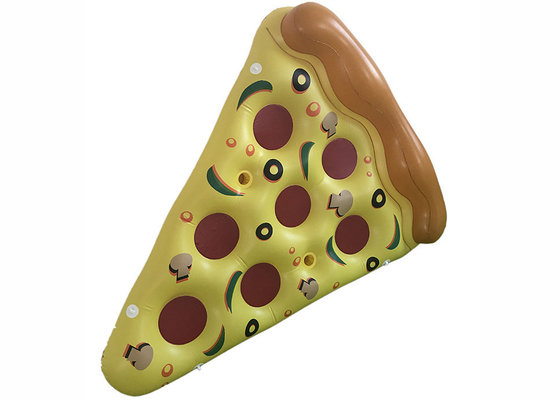 Yellow Pizza Slice Pool Float , Special Events Funny Inflatable Pool Toys