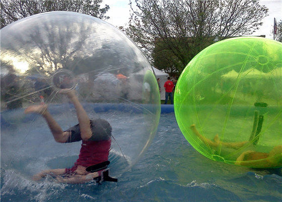 2m TPU Yellow Inflatable Water Ball for Shools / Leisure Centres / Parks