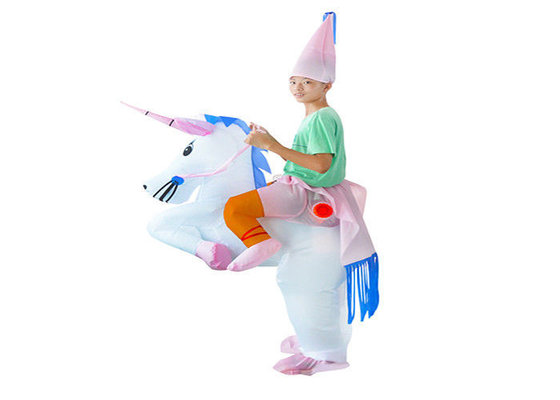 Polyester 190T Inflatable Kids Toys Inflatable Pink Unicorn Costumes IC-08