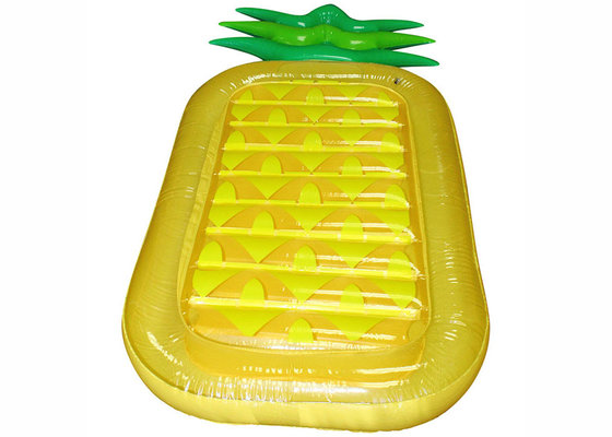 0.25mm PVC giant pineapple pool float , yellow foam floating mat WF-21