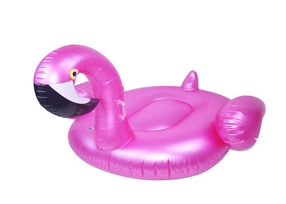 Purple Inflatable Pool Floats Flamingo Buoy Summer Floatie Customized Logo