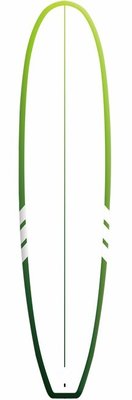 17LB 8‘6" Fiberglass Custom Longboard Surfboard 15PSI Pressure White Color