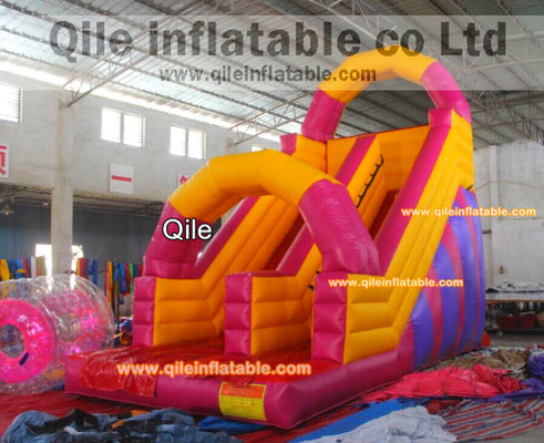 party rental qile adult slides full printing fun slide supplier