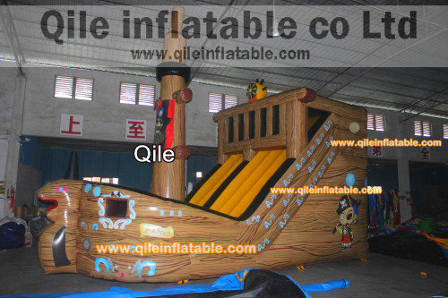 large inflatable Pirate ship slide inflatable Disneyland castle inflatable Pirate ship supplier