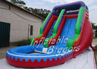 Amusement Park Inflatable Swimming Pool Water Slide CE AU With Double Stitch